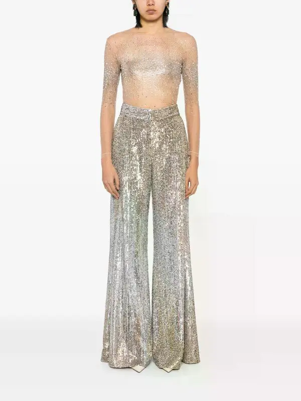 Elie Saab Gradient-sequinned Trousers