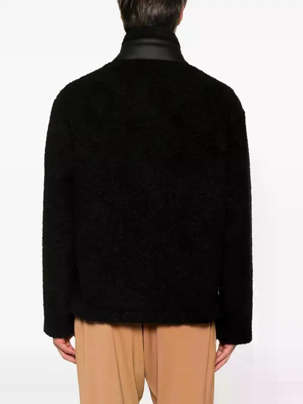 Moschino Faux Shearling Jacket With Paneled Detailing