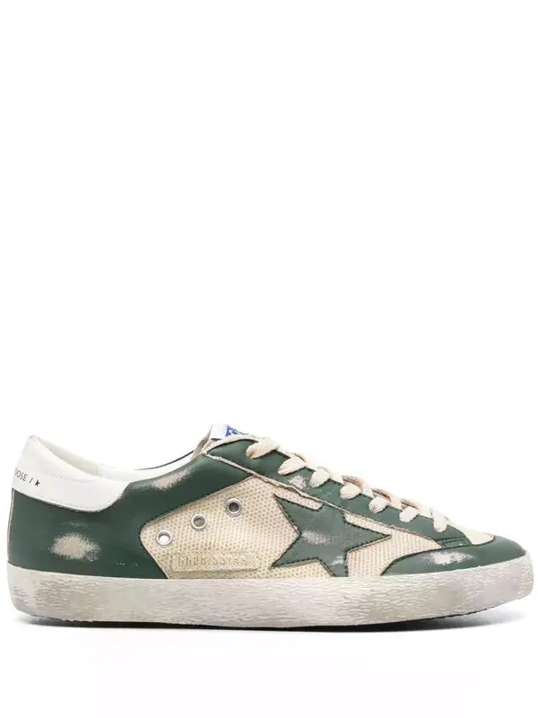 GOLDEN GOOSE Super-star Panelled Sneakers - Neutrals