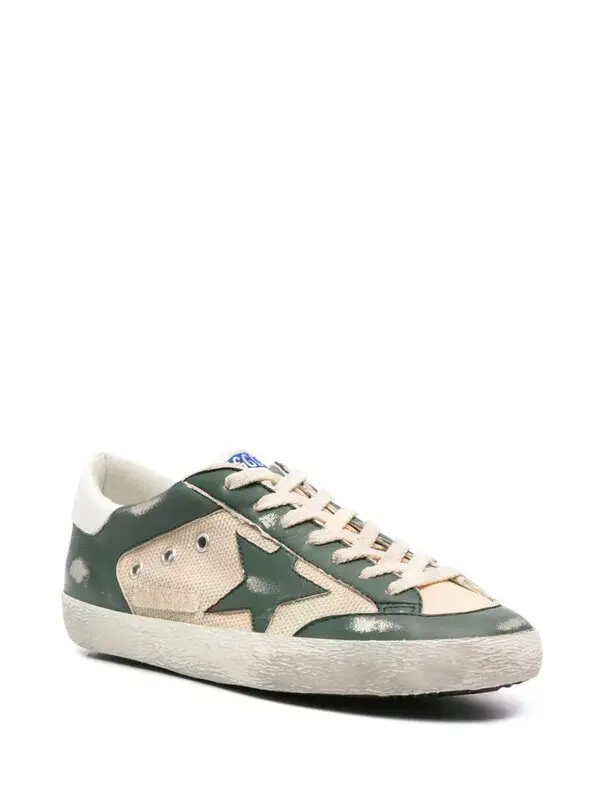 GOLDEN GOOSE Super-star Panelled Sneakers - Neutrals
