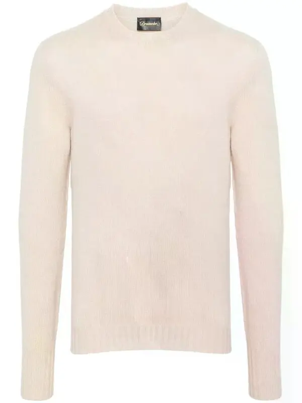 DRUMOHR Cashmere Crew Neck Jumper - Neutrals