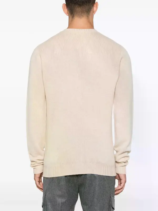 DRUMOHR Cashmere Crew Neck Jumper - Neutrals