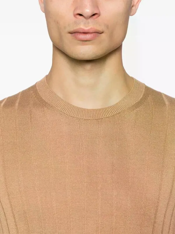 Tagliatore Ribbed-knit T-shirt