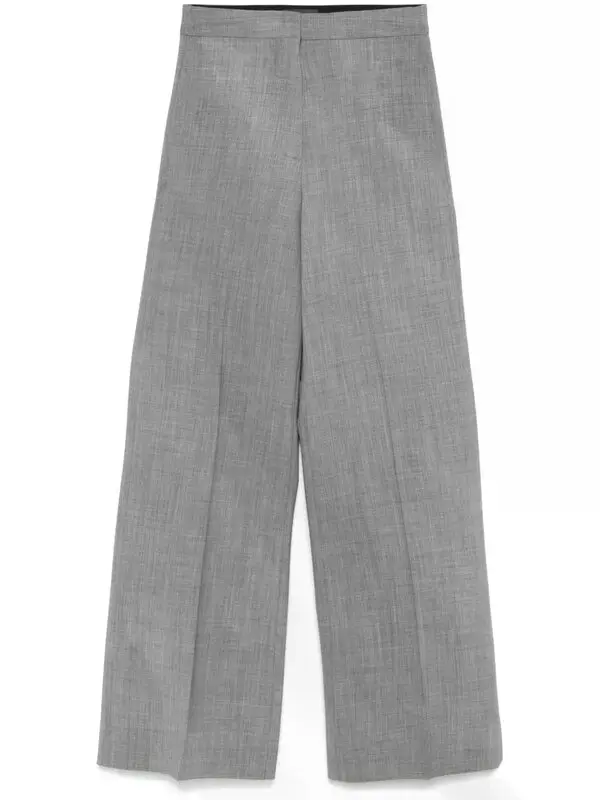 Fabiana Filippi Mélange-effect Wide-leg Trousers