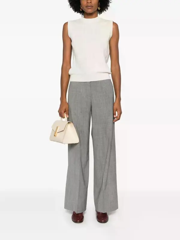 Fabiana Filippi Mélange-effect Wide-leg Trousers