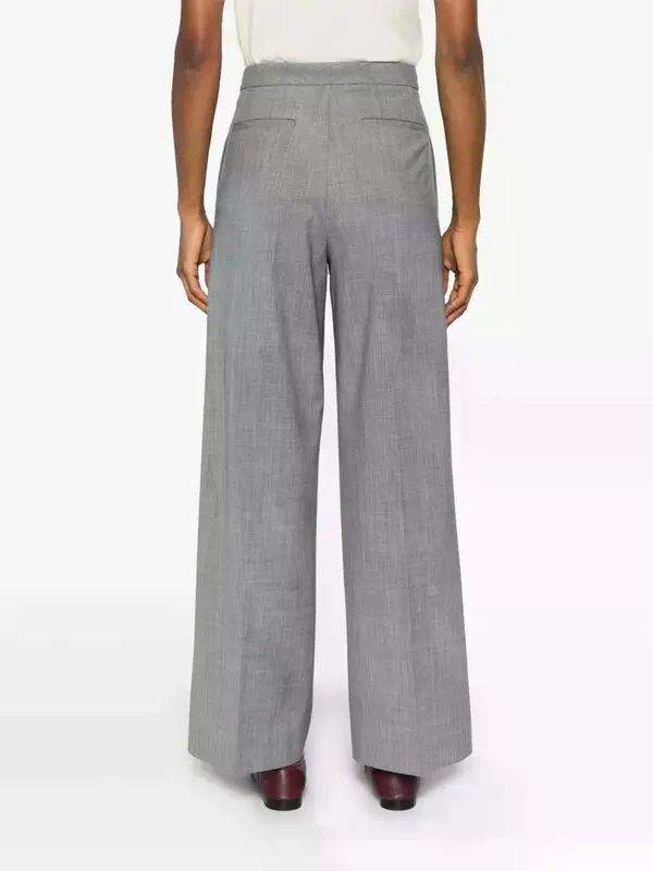 Fabiana Filippi Mélange-effect Wide-leg Trousers