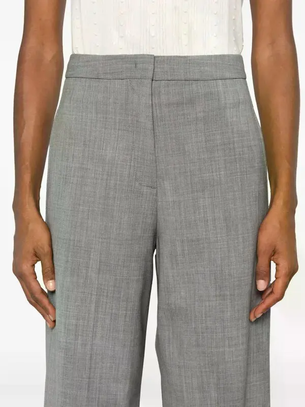 Fabiana Filippi Mélange-effect Wide-leg Trousers