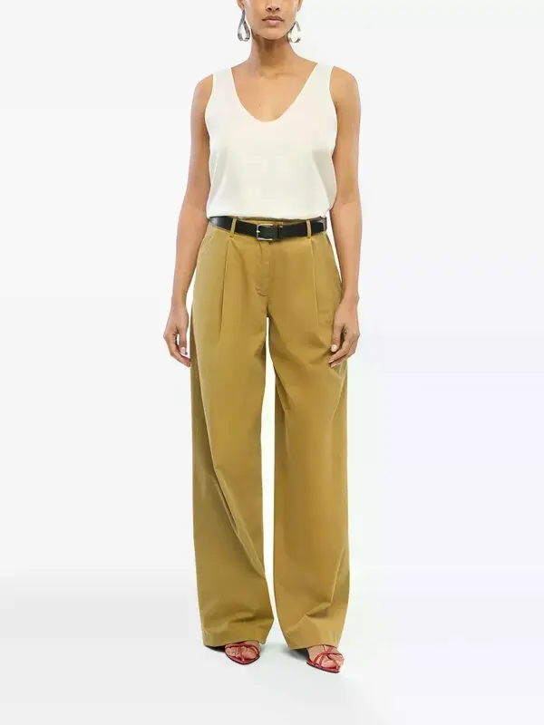 Another Tomorrow Pleat-detailing Trousers