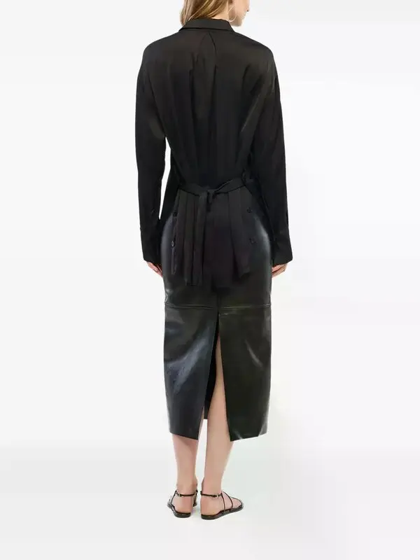 Another Tomorrow Button-detail Shirt