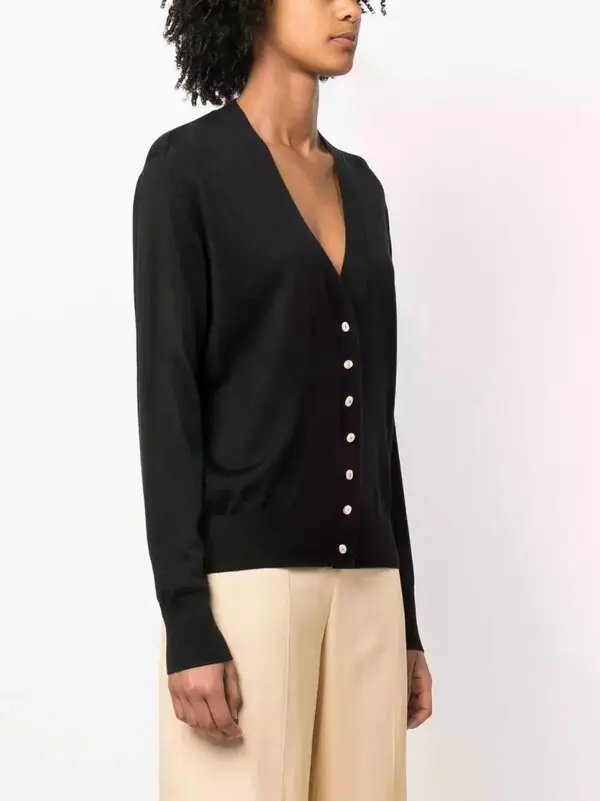 JIL SANDER Fine-knit V-neck Cardigan