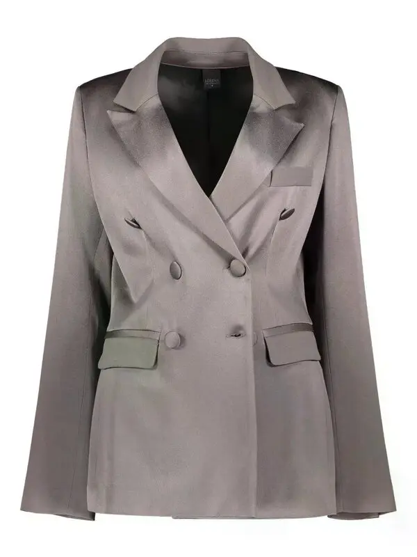 Lorena Antoniazzi Satin Double-breasted Blazer