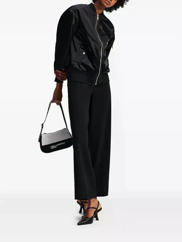 Karl Lagerfeld Satin-finish Bomber Jacket
