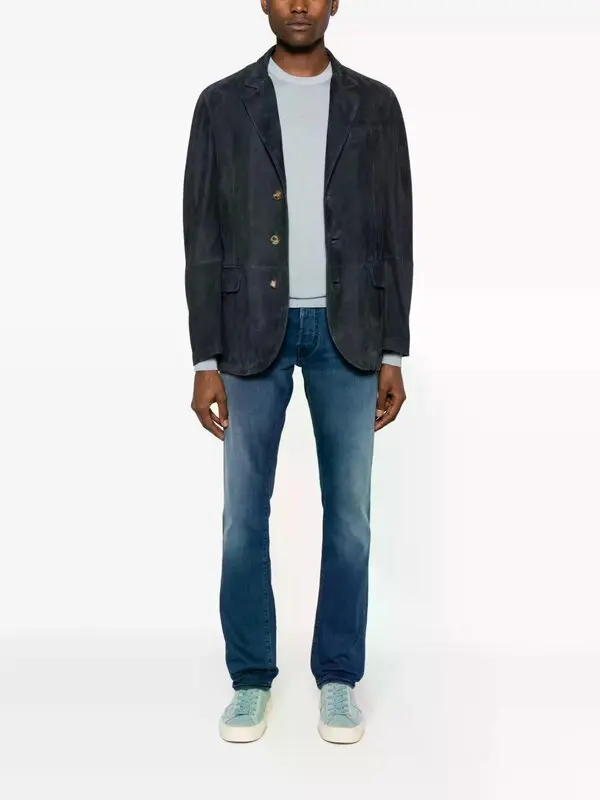 DRUMOHR Crew-neck Merino Jumper - Blue