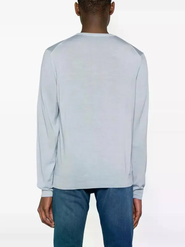 DRUMOHR Crew-neck Merino Jumper - Blue
