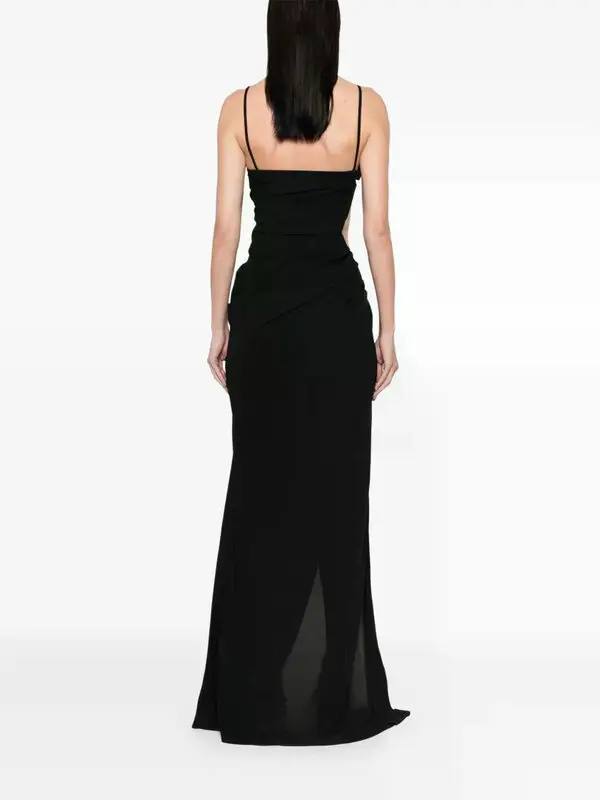 MUGLER Illusion Cut-out Gown