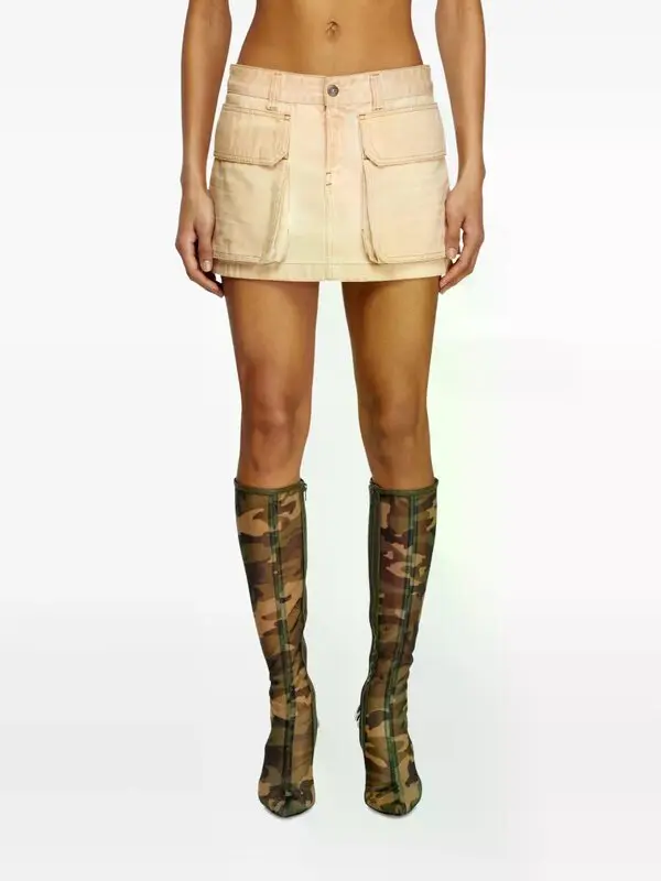 DIESEL® De-ton Denim Skirt - Neutrals