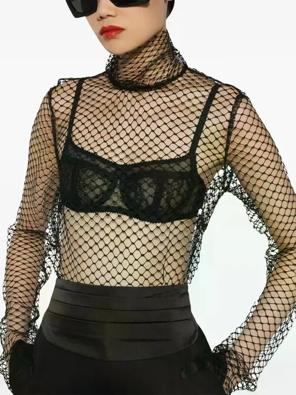 Dolce & Gabbana Mesh-design Blouse