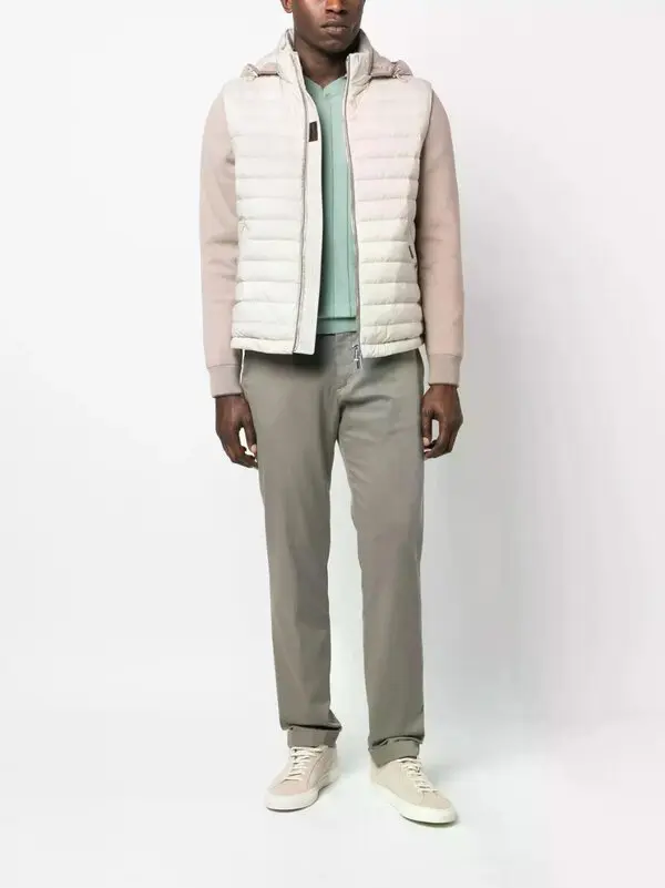 MOORER Padded Bomber Jacket - Neutrals