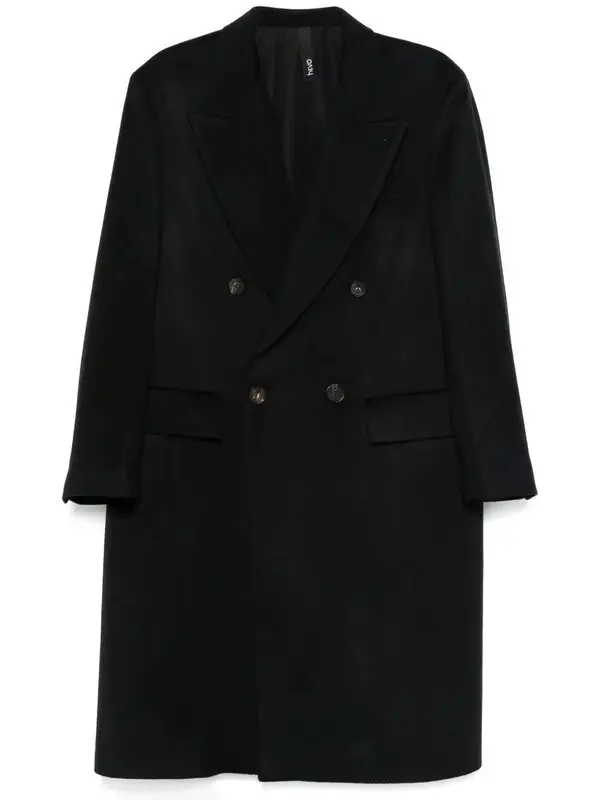 HEVO Martinafranca Double-breasted Cashmere Coat