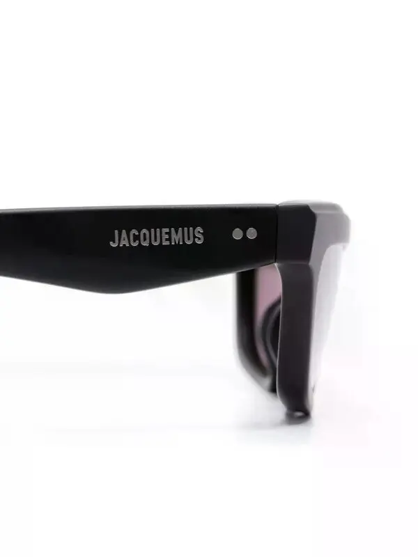 Jacquemus Rectangle Frame Sunglasses - Black
