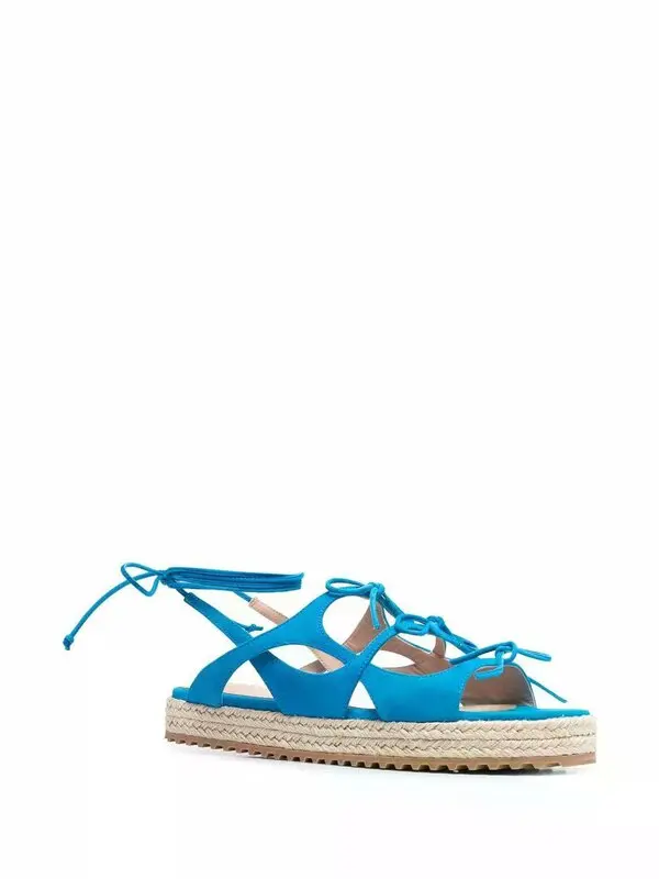 SCAROSSO Sweet Lace Platform Sandals