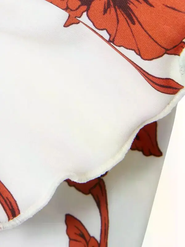 La DoubleJ Ruffled Bikini Top - White