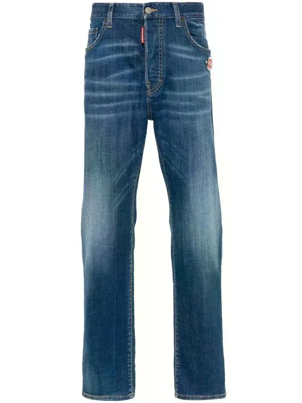 Dsquared2 Slim-cut Jeans With Logo Plaque