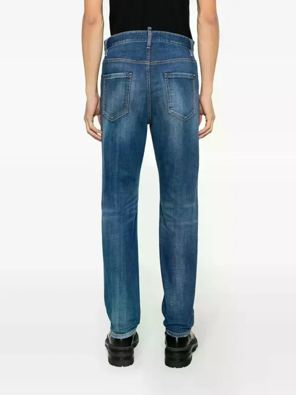 Dsquared2 Slim-cut Jeans With Logo Plaque
