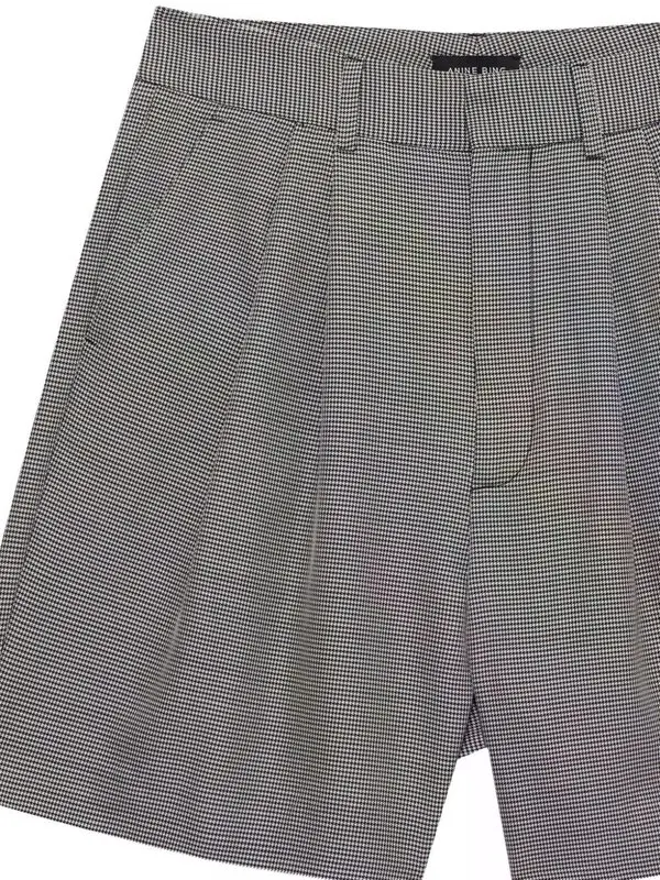 ANINE BING Houndstooth Carrie Shorts