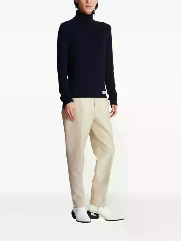 Balmain Logo-tag Merino-wool Jumper