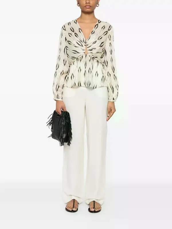 Patrizia Pepe Frayed Trousers