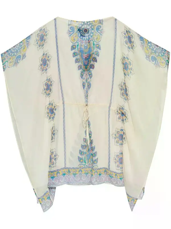 Etro Printed Silk Kaftan
