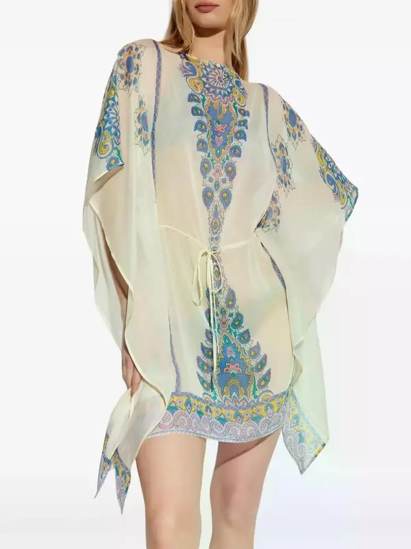 Etro Printed Silk Kaftan