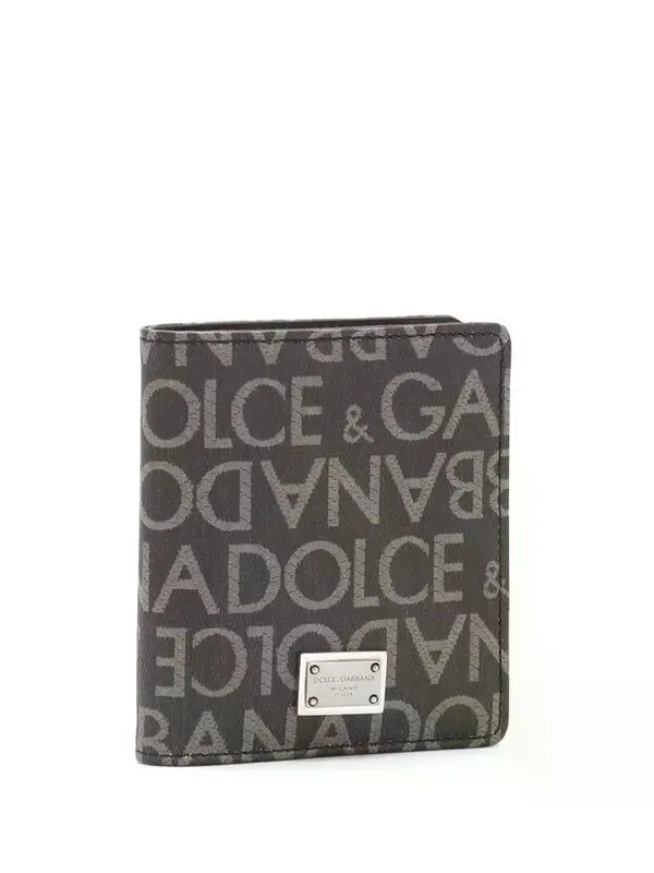 Dolce & Gabbana Coated Jacquard Bi-fold Card Holder