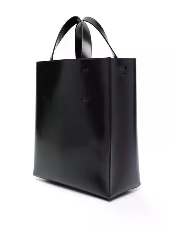 Marni Museo Small Leather Tote Bag - Black