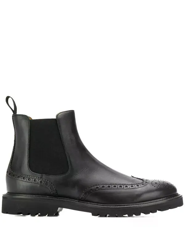 SCAROSSO Calf Leather Chelsea Boots