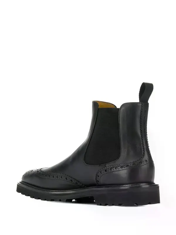 SCAROSSO Calf Leather Chelsea Boots