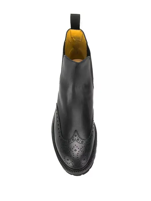 SCAROSSO Calf Leather Chelsea Boots