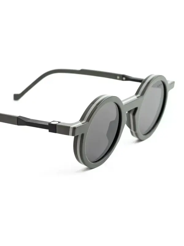 VAVA EYEWEAR Round-frame Sunglasses With Protective Case - Grey
