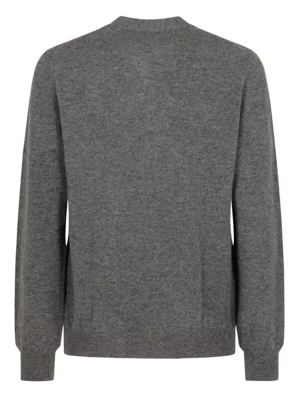 Play Comme Des Garcon Heart-patch Wool Cardigan