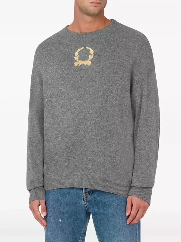Moschino Laurel Crown-embroidery Sweater