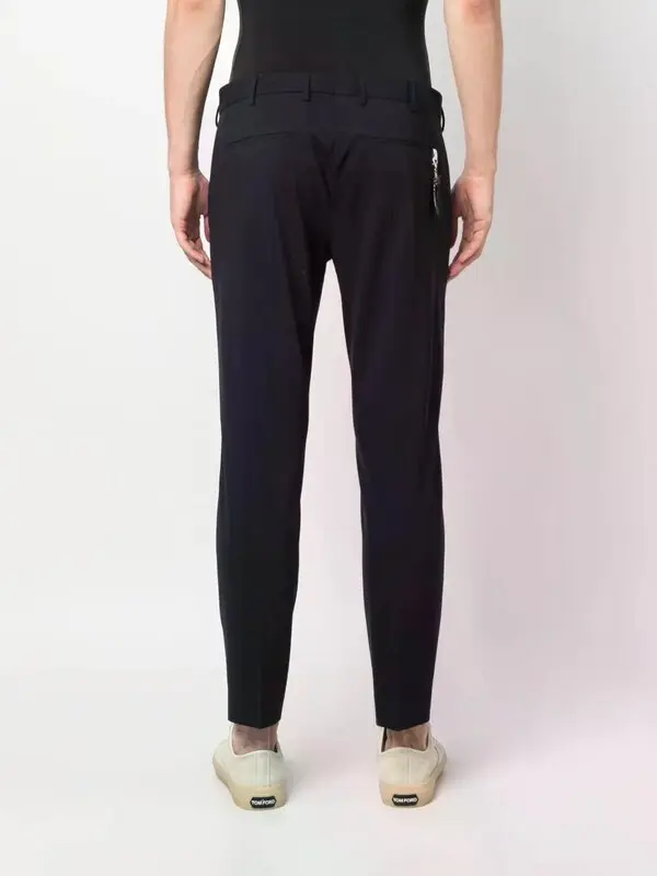 PT TORINO Slim-cut Tailored Trousers - Blue