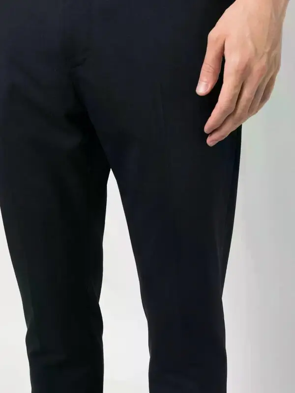 PT TORINO Slim-cut Tailored Trousers - Blue