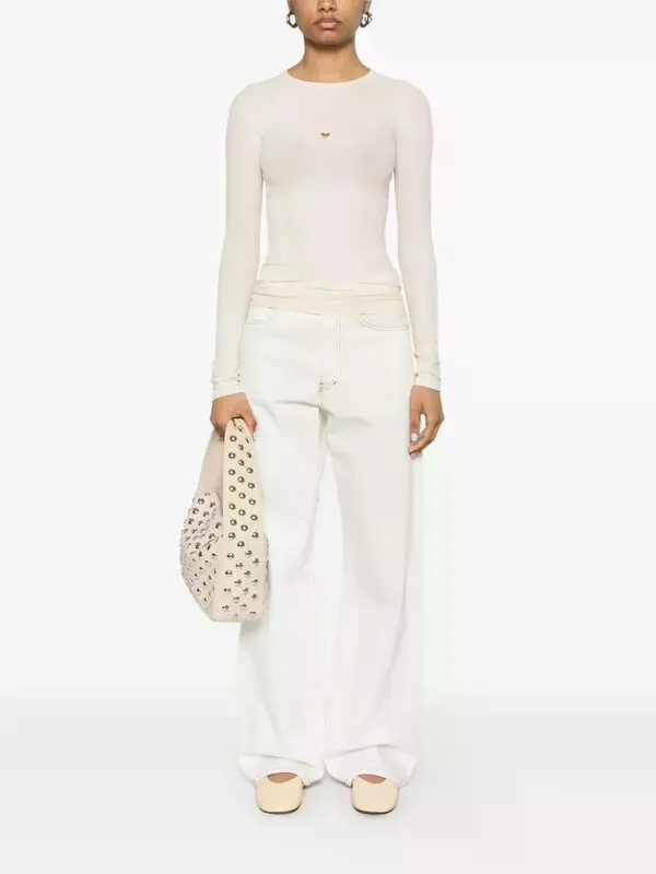 BASERANGE Heart T-shirt - Neutrals