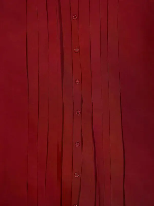 PAULA Pleated Silk Dress