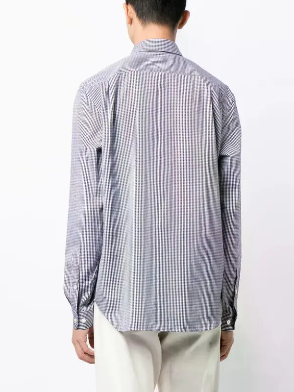 Lacoste Gingham-check Button-down Collar Shirt