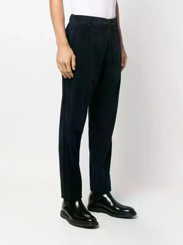 Aspesi Straight-leg Corduroy Trousers - Blue