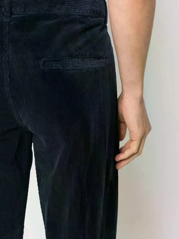 Aspesi Straight-leg Corduroy Trousers - Blue