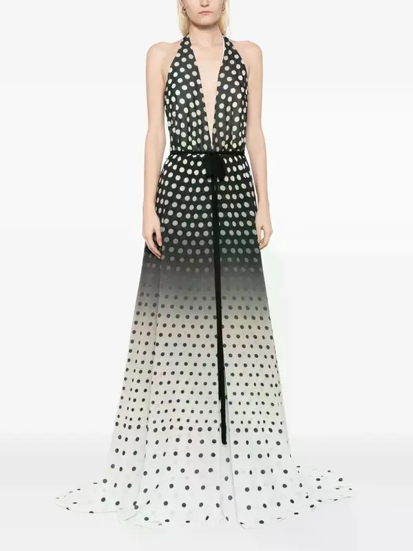 SAIID KOBEISY Gradient Printed Dress