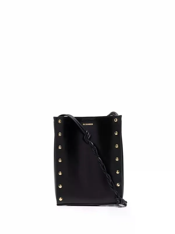 JIL SANDER Embellished Tangle Shoulder Bag - Black